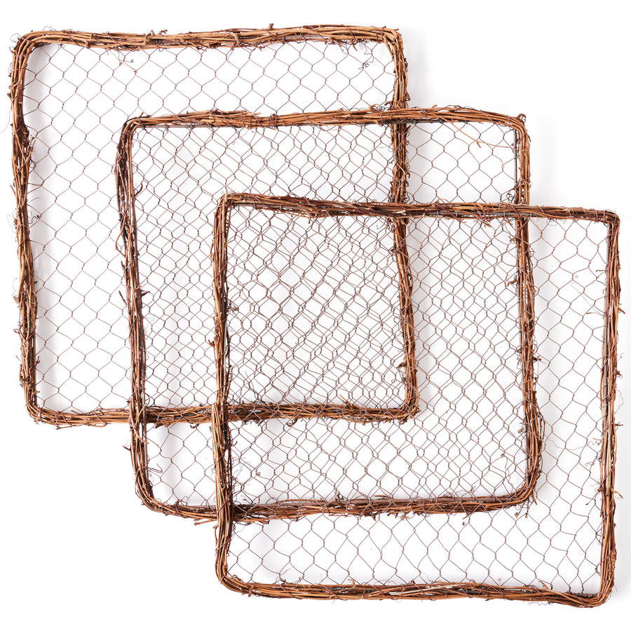 14 inch Square Chicken Wire Wreath Form- set of 3 - Oh! You're Lovely ...